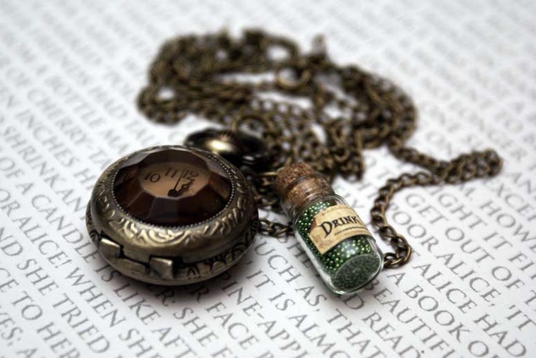 Alice in Wonderland - the White Rabbit Pocket Watch - Drink Me, Watch ...