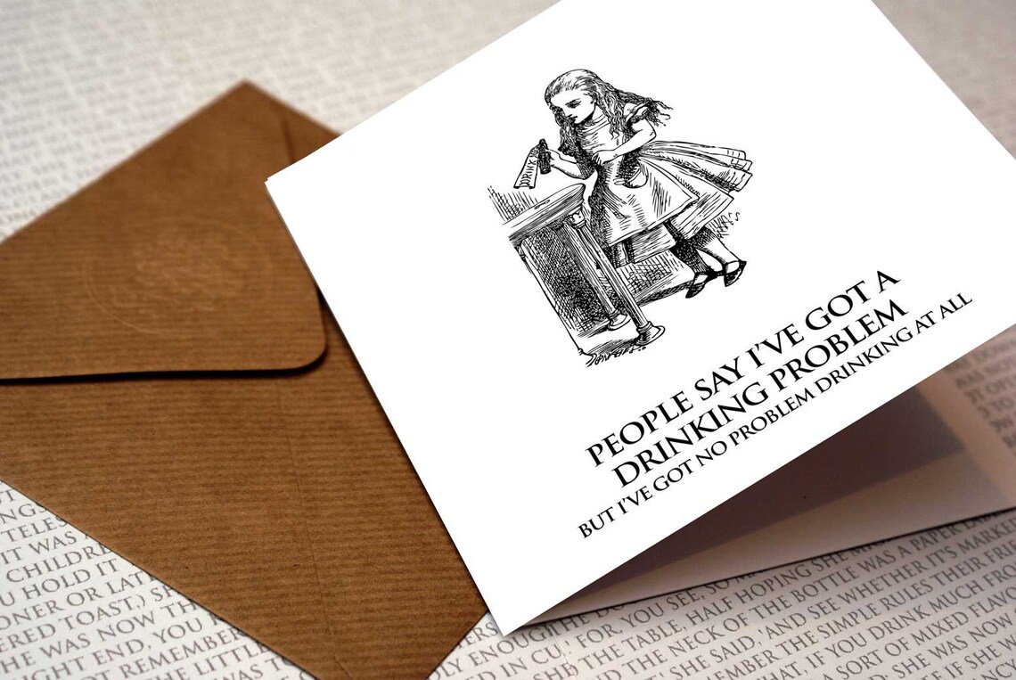 Alice in Wonderland Drink Me Potion & Card - Etsy