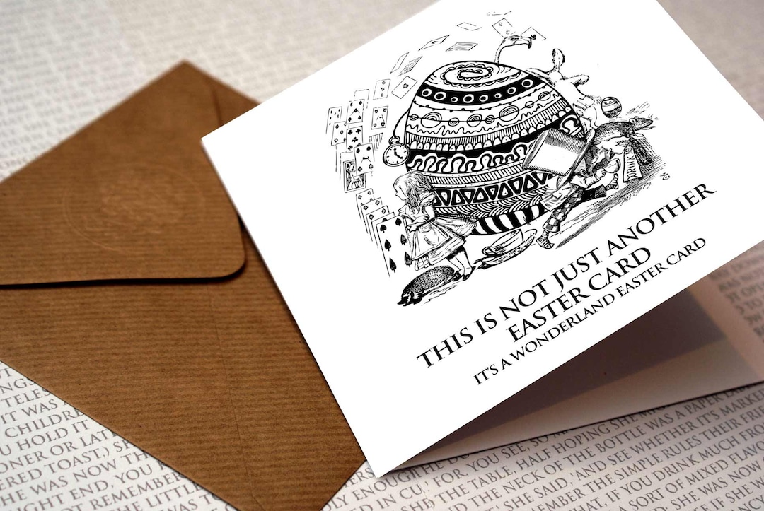 Alice in Wonderland - Not Just Another Easter Card - Wonderland Quote ...