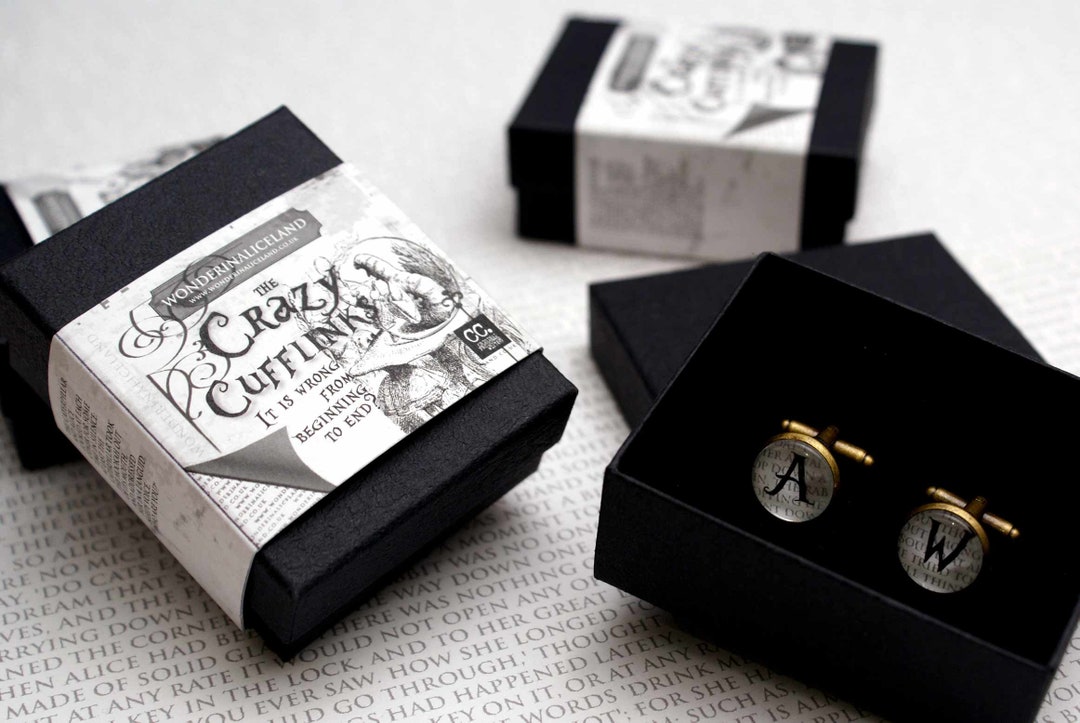 Alice in Wonderland - Cuff Links Boxed Edition... Mad Hatter, White ...