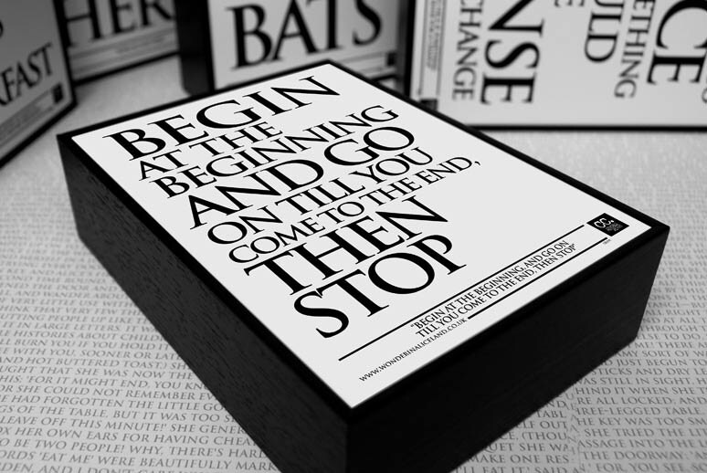 Alice in Wonderland - Framed Quote: Begin at the Beginning, Wonderland ...
