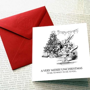 Alice in Wonderland - A Very Merry Unchristmas... Greetings Card ...