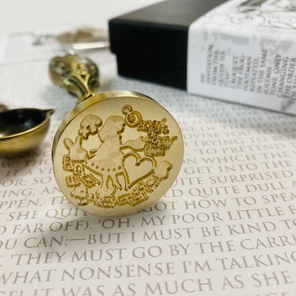 Alice in Wonderland Rubber Stamp - Etsy