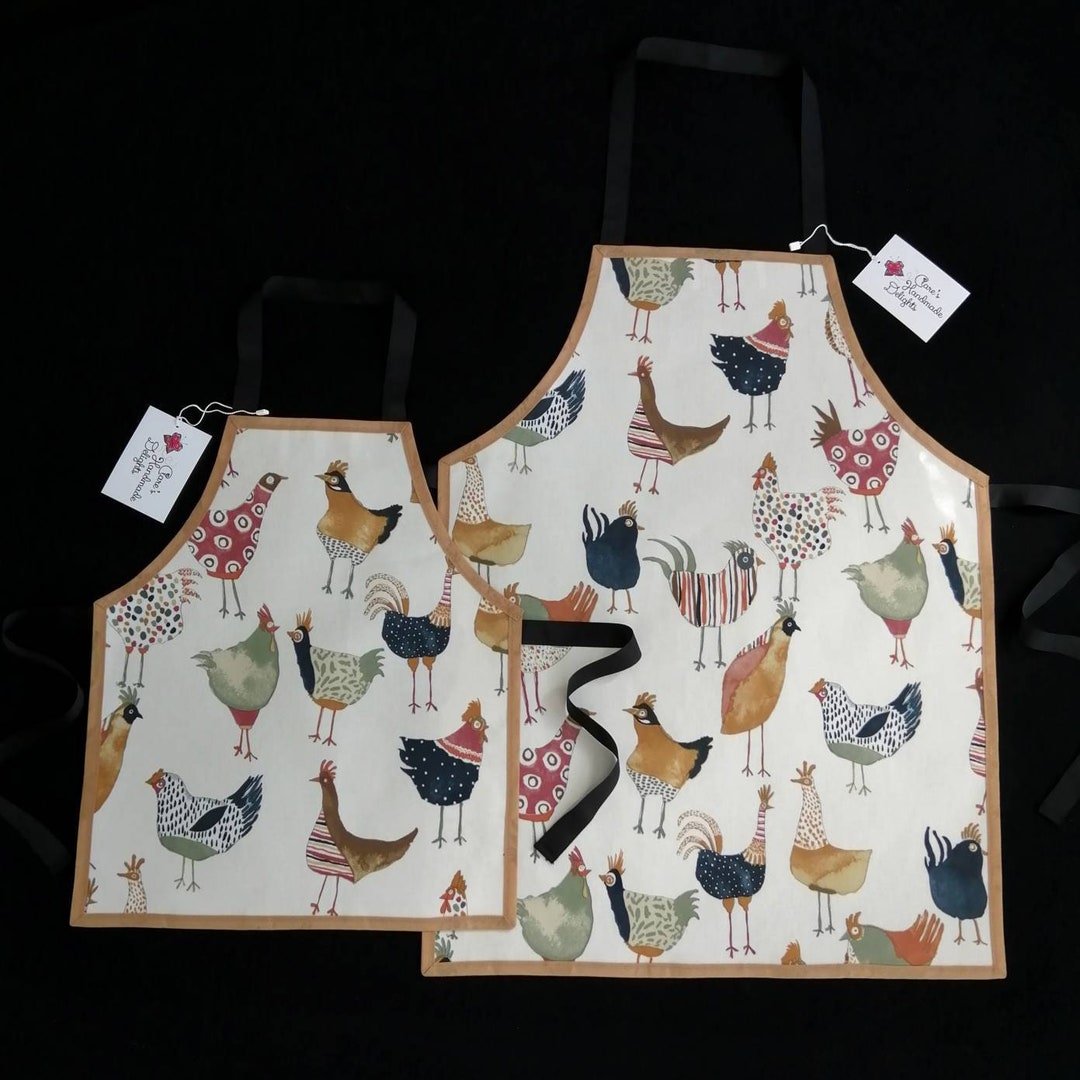 PVC Apron in Funky Chickens - Etsy