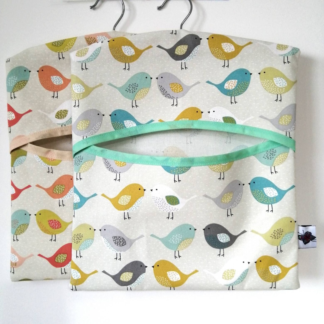 Cotton Peg Bag in Twitter Along With a Wide Opening - Etsy