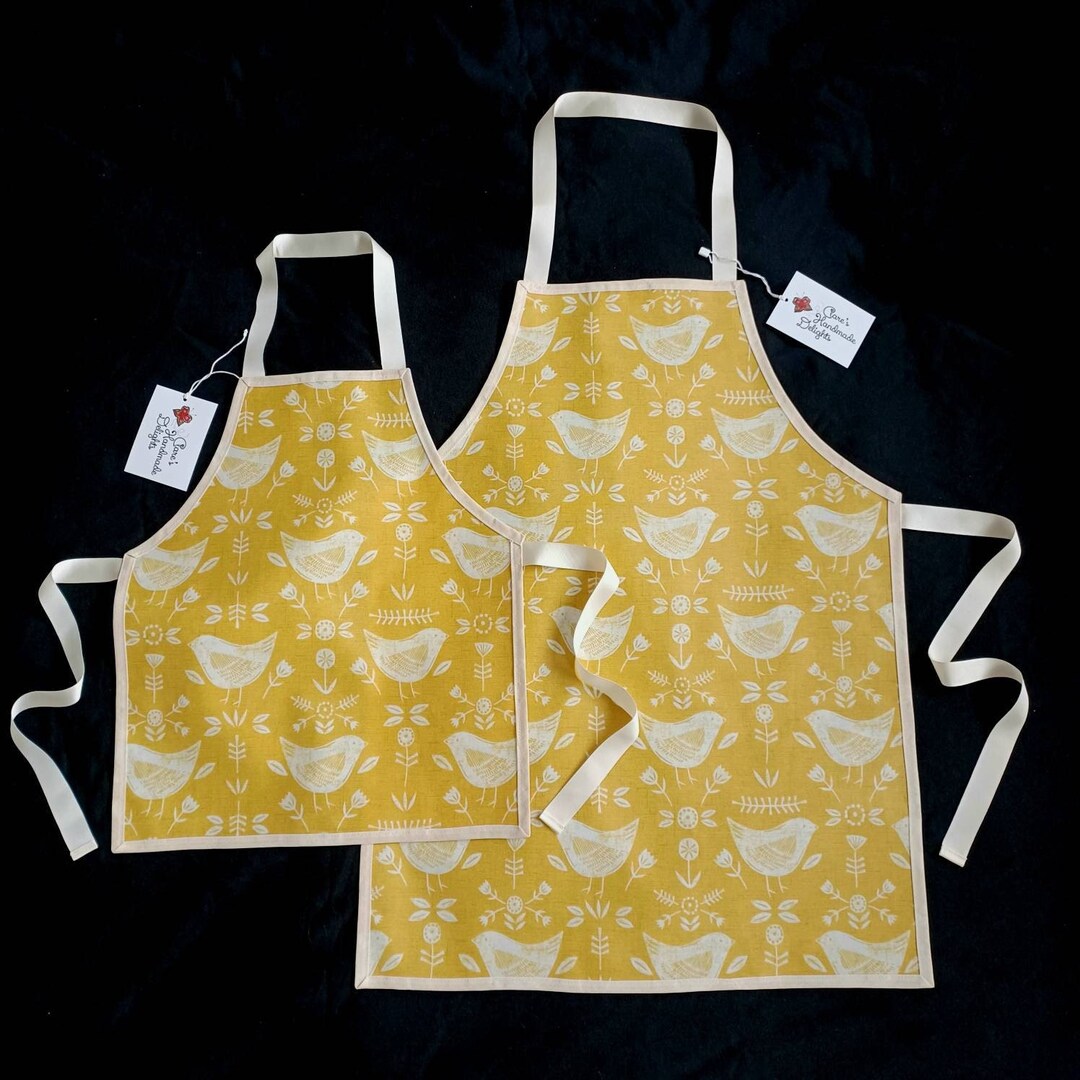 PVC Apron in Scandi Narvik Birds - Etsy