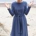 A-line Eco Wool Dress | Long Dress | Natural Wool Dress | Elegant Dress ...