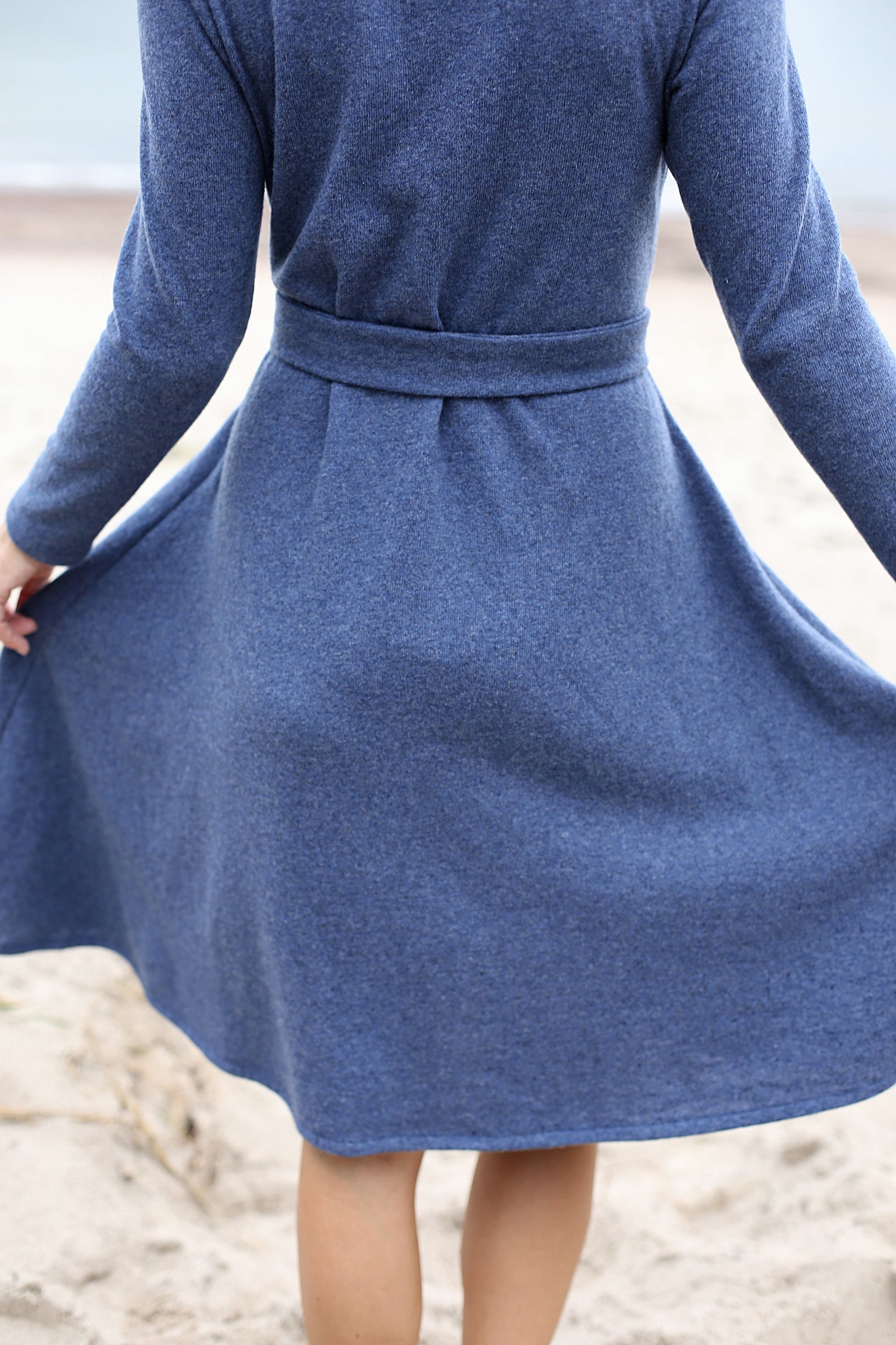A-line Eco Wool Dress Long Dress Natural Wool Dress - Etsy
