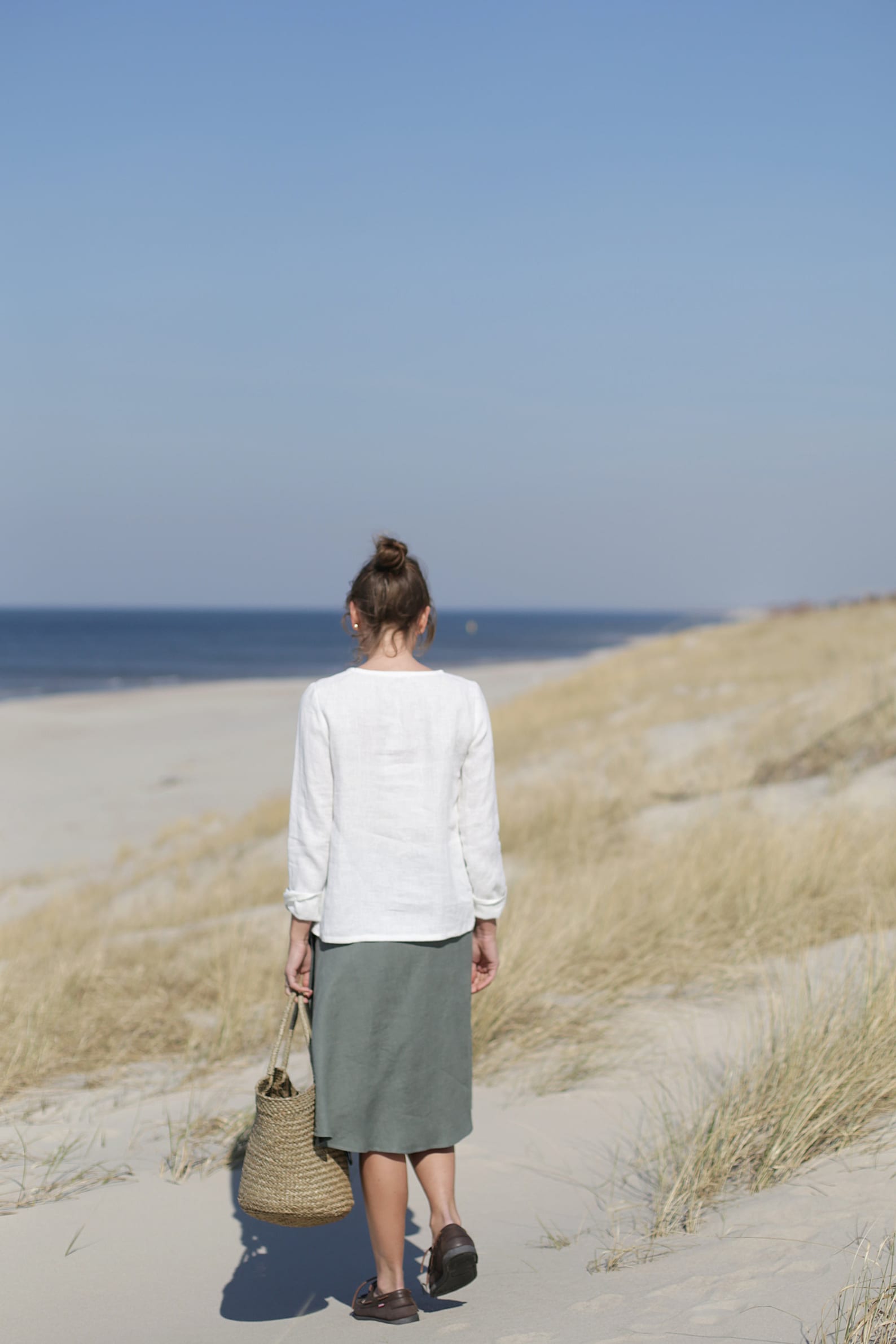 Handmade White Linen Blouse, Oversized Long Sleeve Top - Etsy