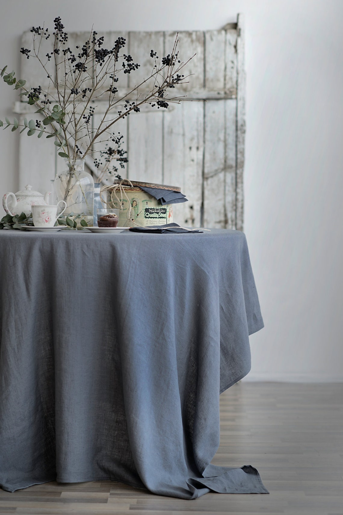 Handmade Linen Tablecloth Napkins Table Set Linen Table - Etsy