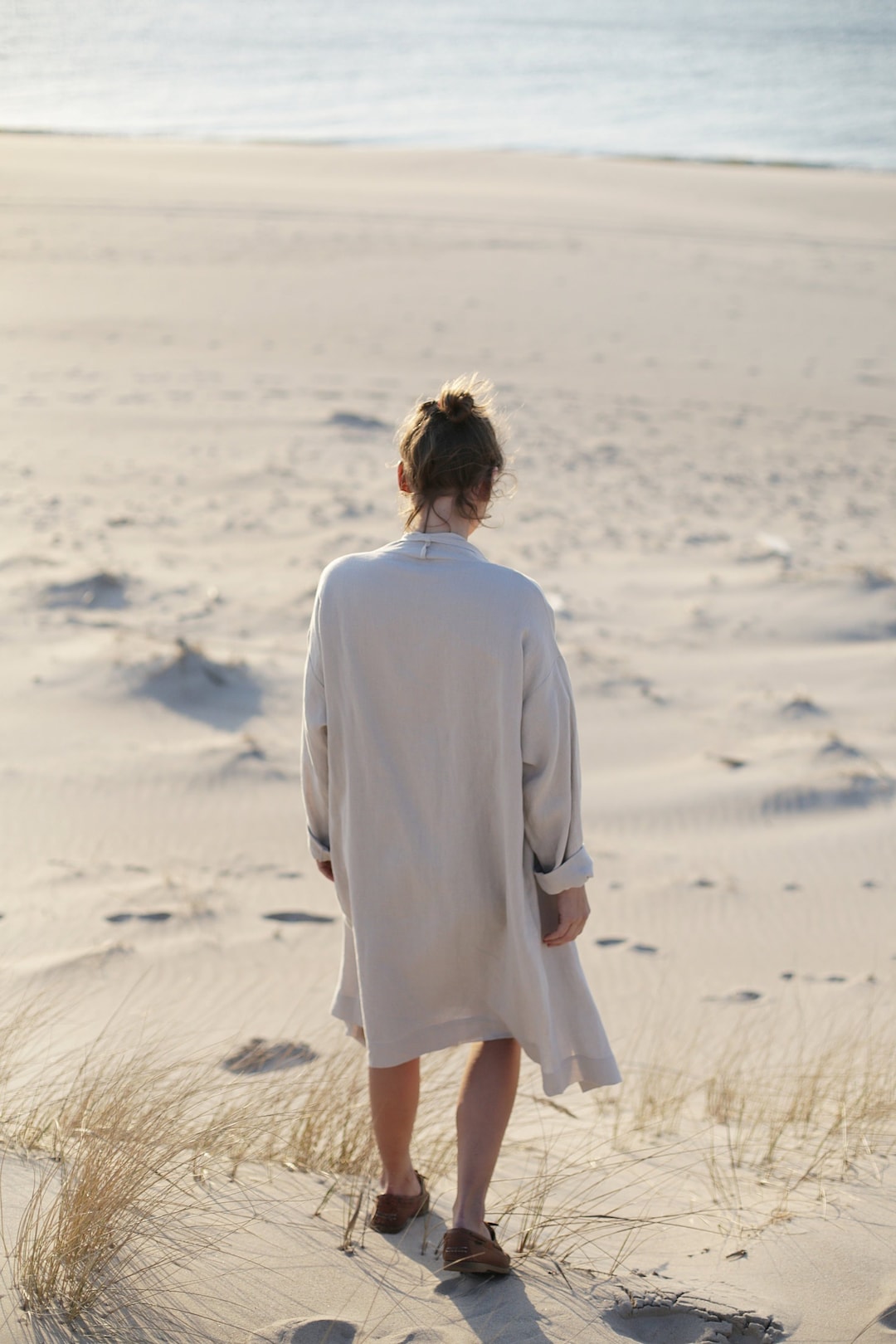 Long Washed Linen Coat | Handmade Women's Duster Jacket - Etsy
