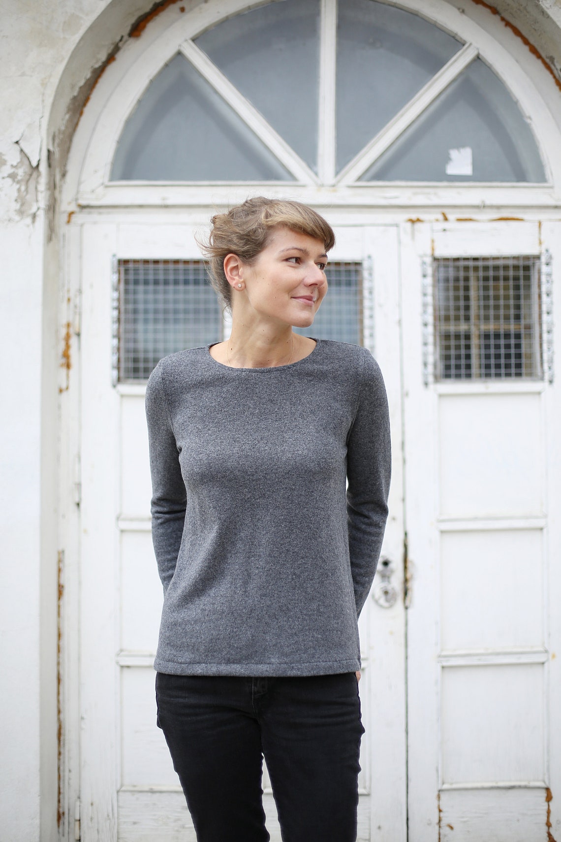 Natural Eco Wool Sweater Oversized Sweater Wide Sweater | Etsy