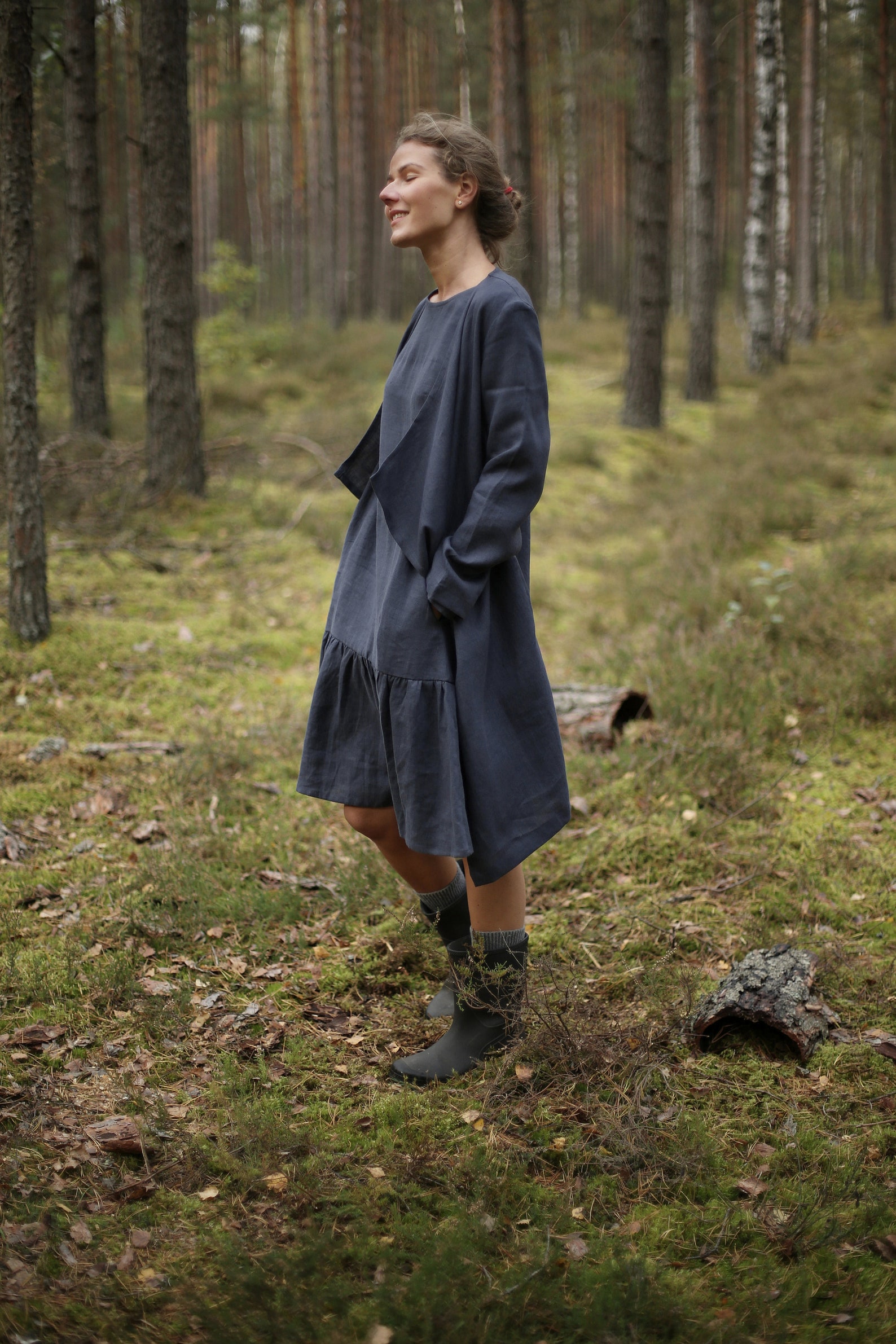 Long Sleeve Linen Cardigan. Various Colors Available. | Etsy