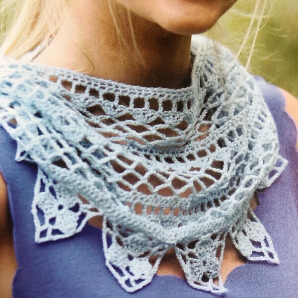 Spider Web Crochet Scarf - Etsy
