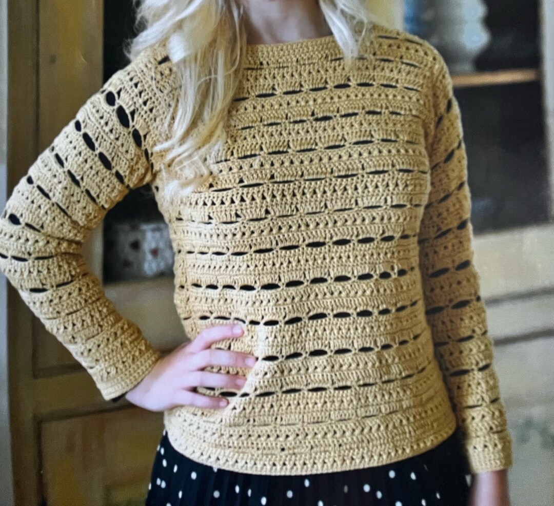Crochet Sweater Pattern Create a Comfy Openwork Style Jumper for Autumn ...