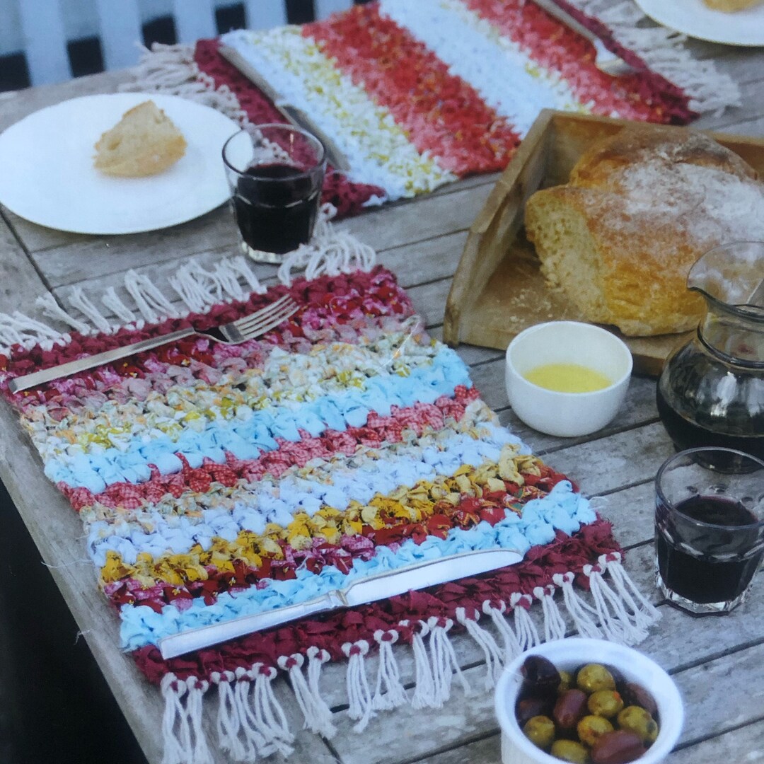 Upcycled Crochet Mini Rag Rug Pattern Create Dining Placemats With This ...