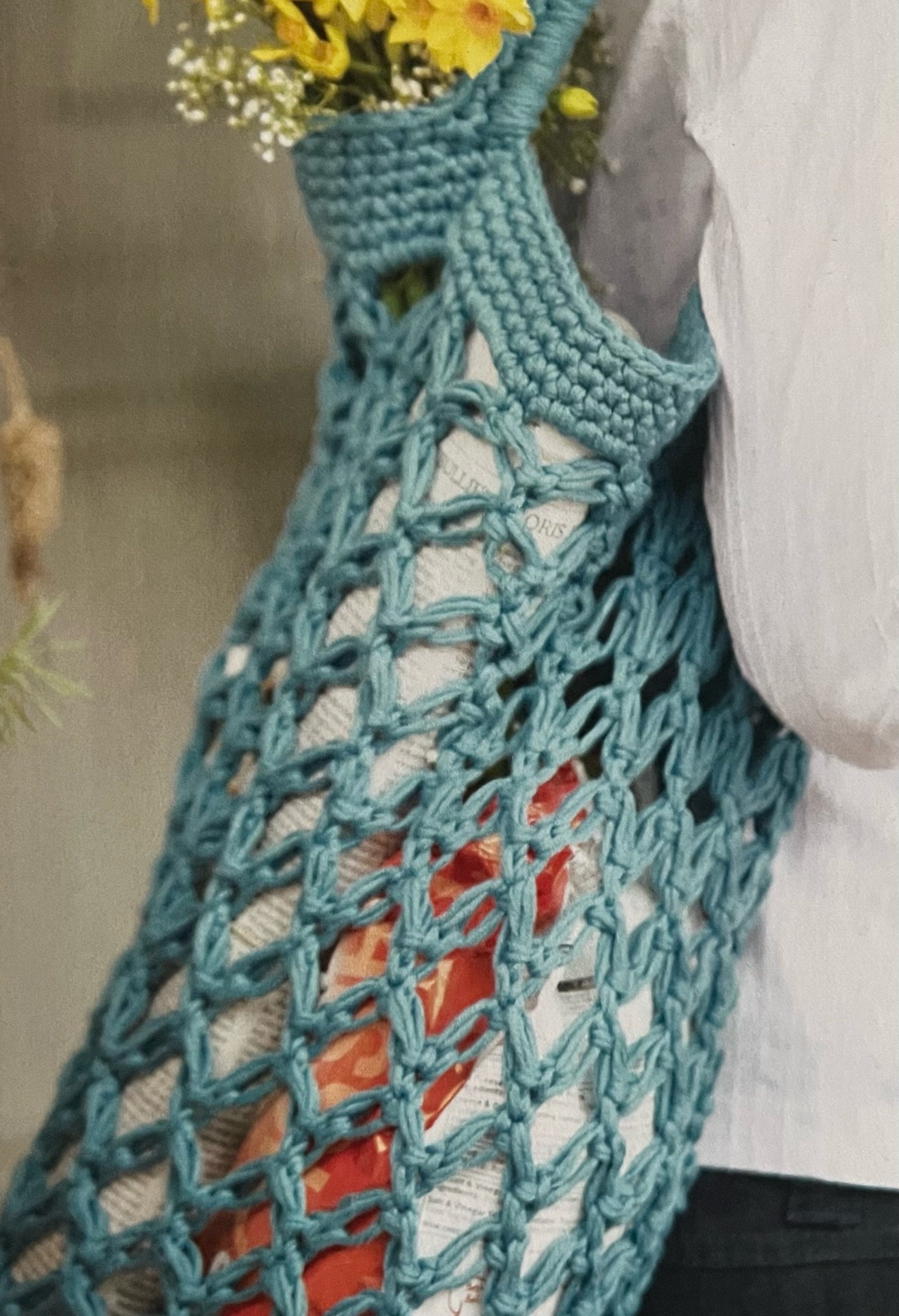 Crochet String Shopping Bag Pattern Crochet Eco Friendly Pattern Create ...