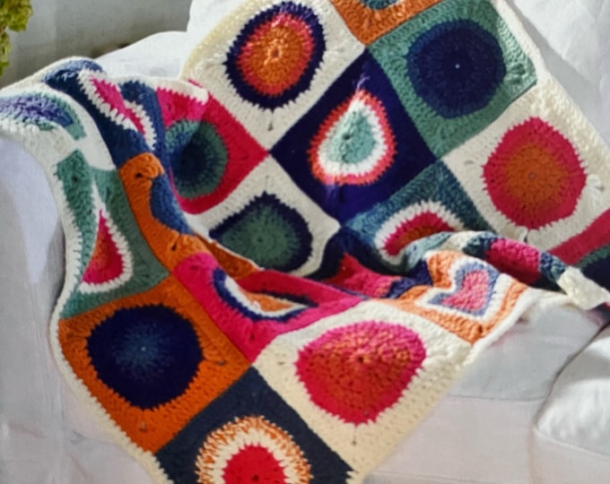 Magic Circles Scarf Pattern by Jane Crowfoot - Etsy Israel