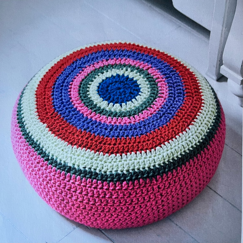 Crochet Ottoman Pattern - Etsy