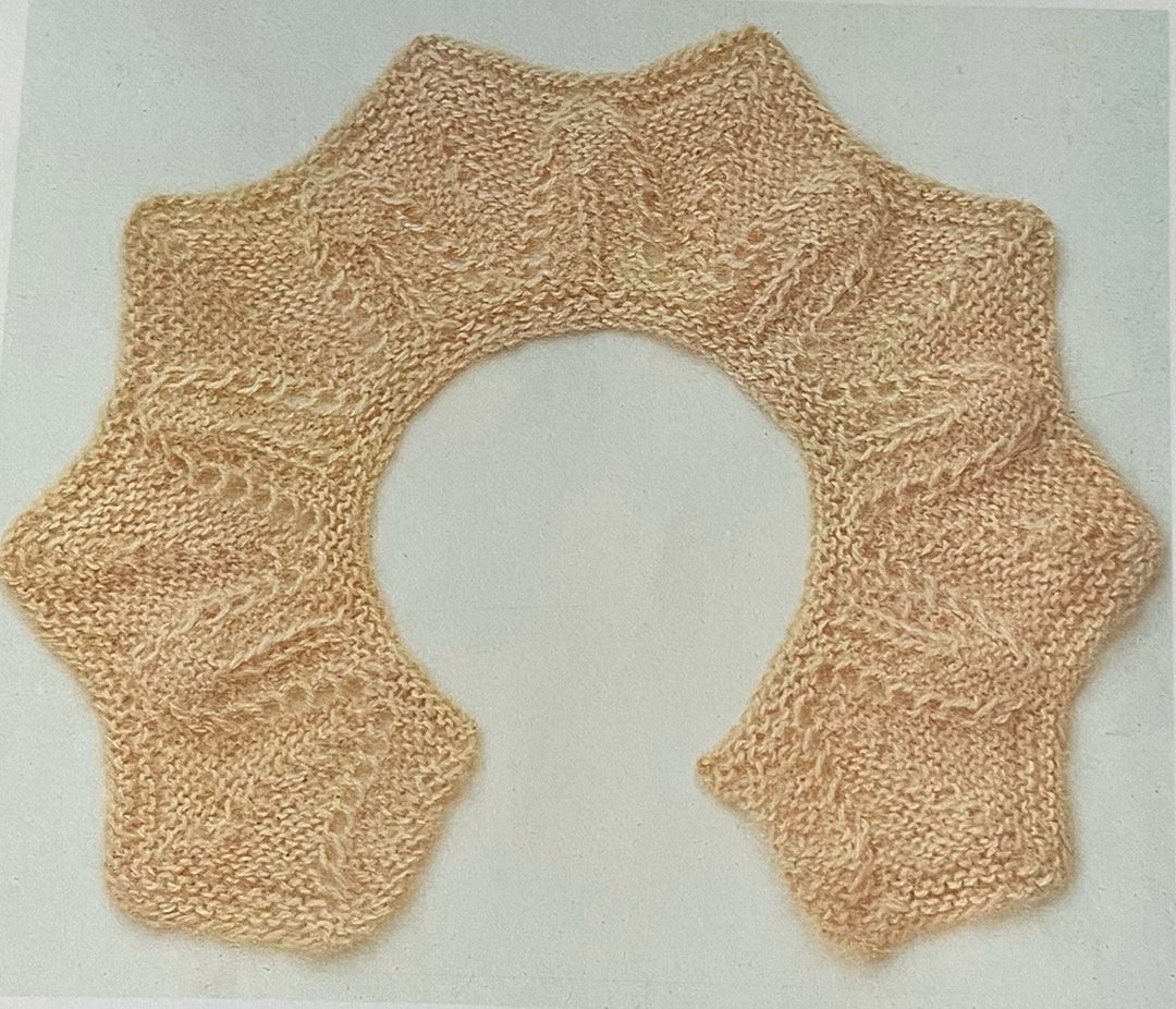 Stylish Vintage Knitted Collar Pattern Create a Fashionable Ladies ...