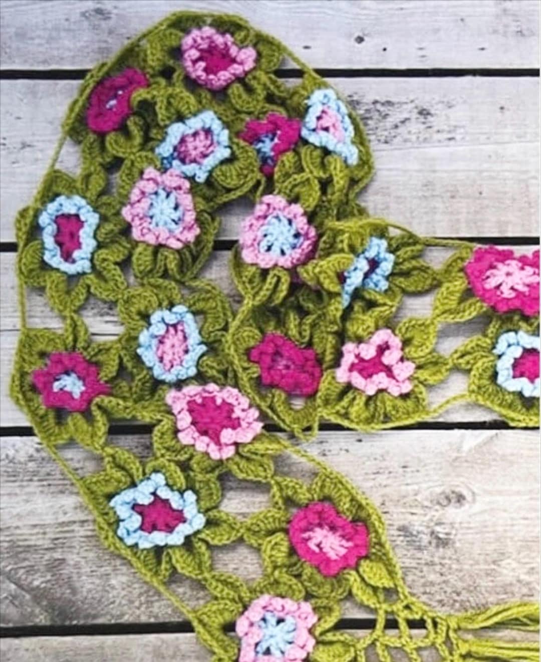 Enchanting Crochet Flower Shawl Pattern a Stylish Floral Accessory Easy ...
