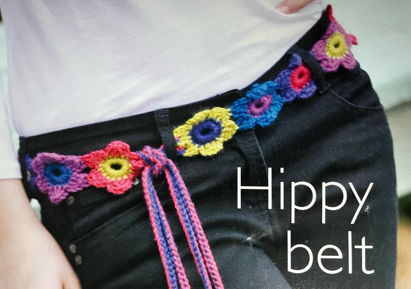 Boho Chic Crochet Flower Hippy Belt Pattern Easy Crocheting Tutorial ...