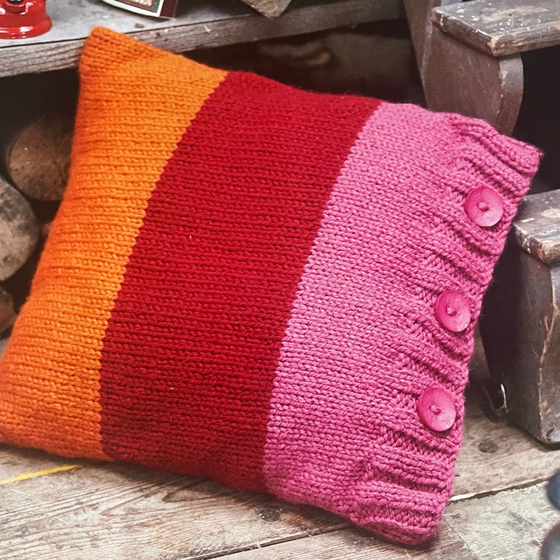 Chunky Knit Cushion - Etsy