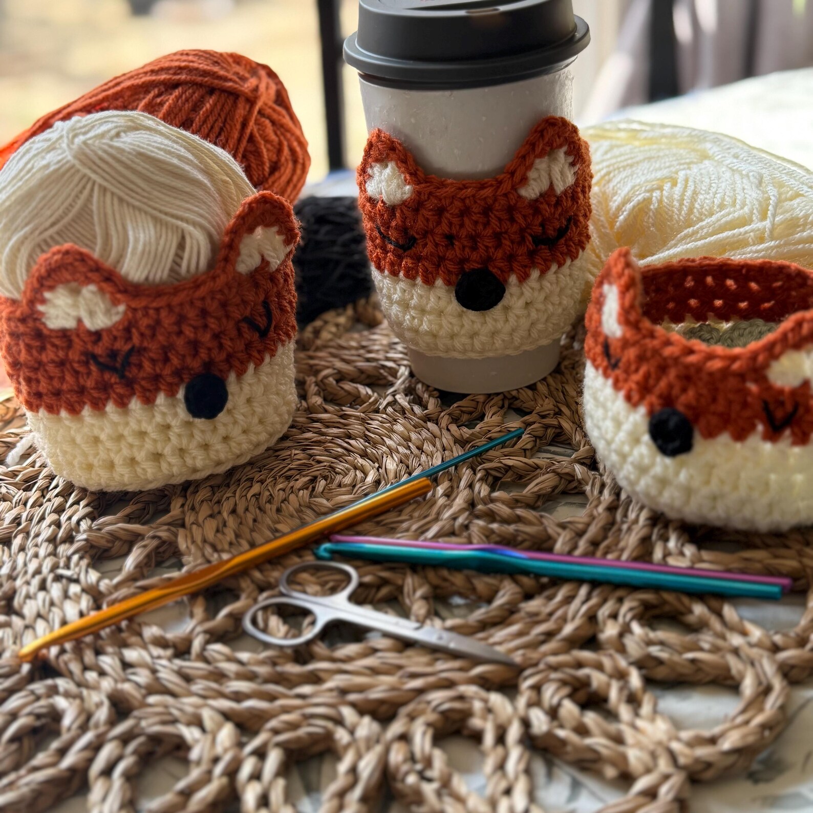 Cute Crochet Fox Basket Super Easy Crocheting Tutorial for Fox and ...
