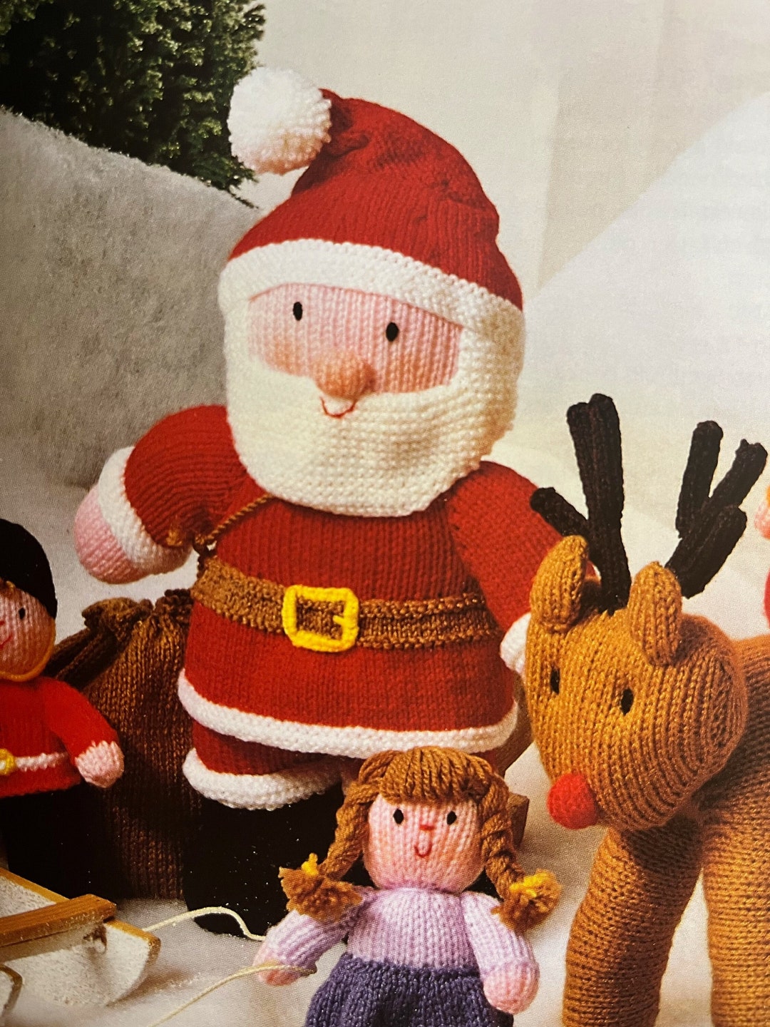 Knitted Father Christmas Knitting Pattern Santa Instant Download - Etsy