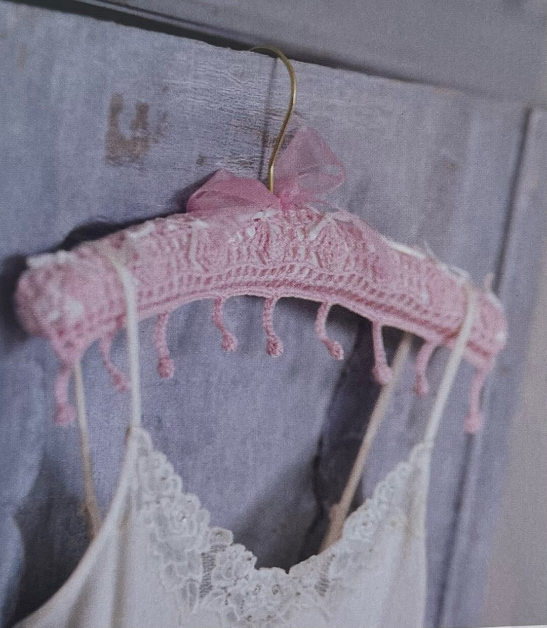 Lovely Crochet Cover for A Padded Hanger Pattern Wardrobe Accessory A ...
