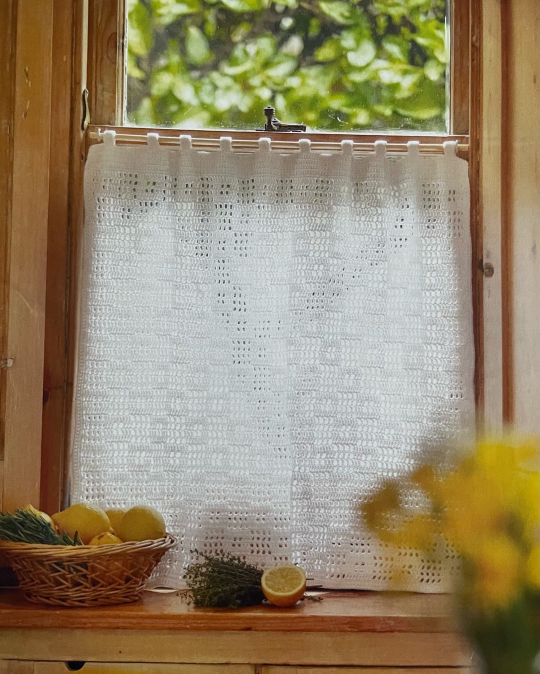 Easy Crochet Mesh Cotton Curtain Crochet Pattern Quick DIY for Beginner ...