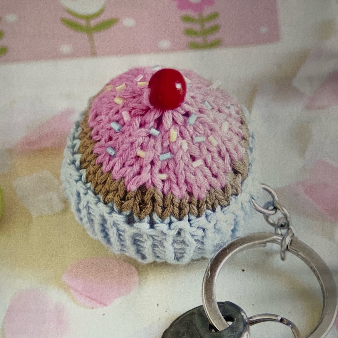 Knitted Cupcake Keyring Charm Create Sweet Cakes as Handmade Gifts ...