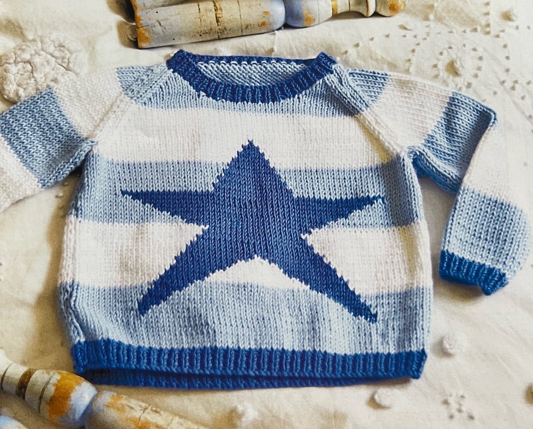 Knit A Cute Little Star Jumper This Easy Knitting Tutorial is to Create ...