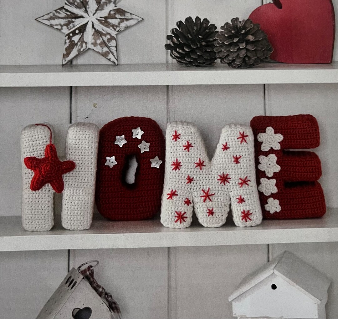 Crochet Home Décor Pattern Make Adorable Letters for a Wall Display or ...