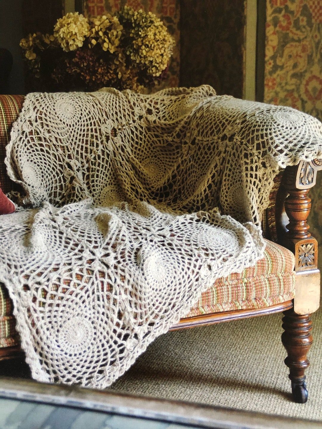 Crochet Lacy Granny Square Pattern Crochet Classic Home Decor ...