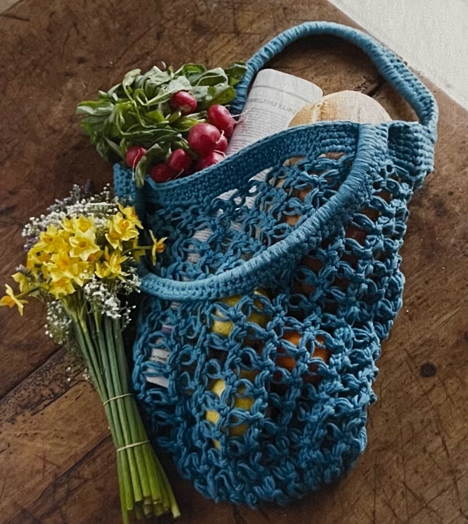 Crochet String Shopping Bag Pattern Crochet Eco Friendly Pattern Create ...