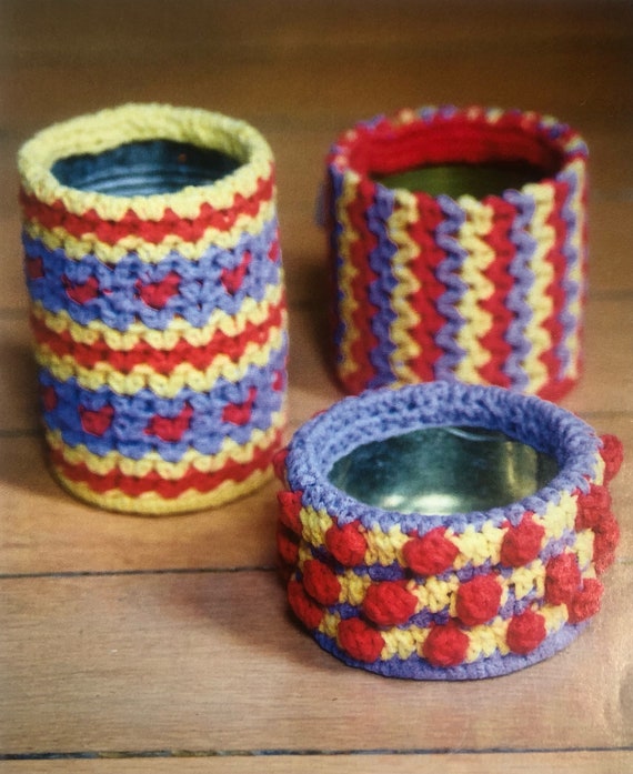 Crochet Desk Set set of 2 Home & Living Office & Desk Storage etna.com.pe