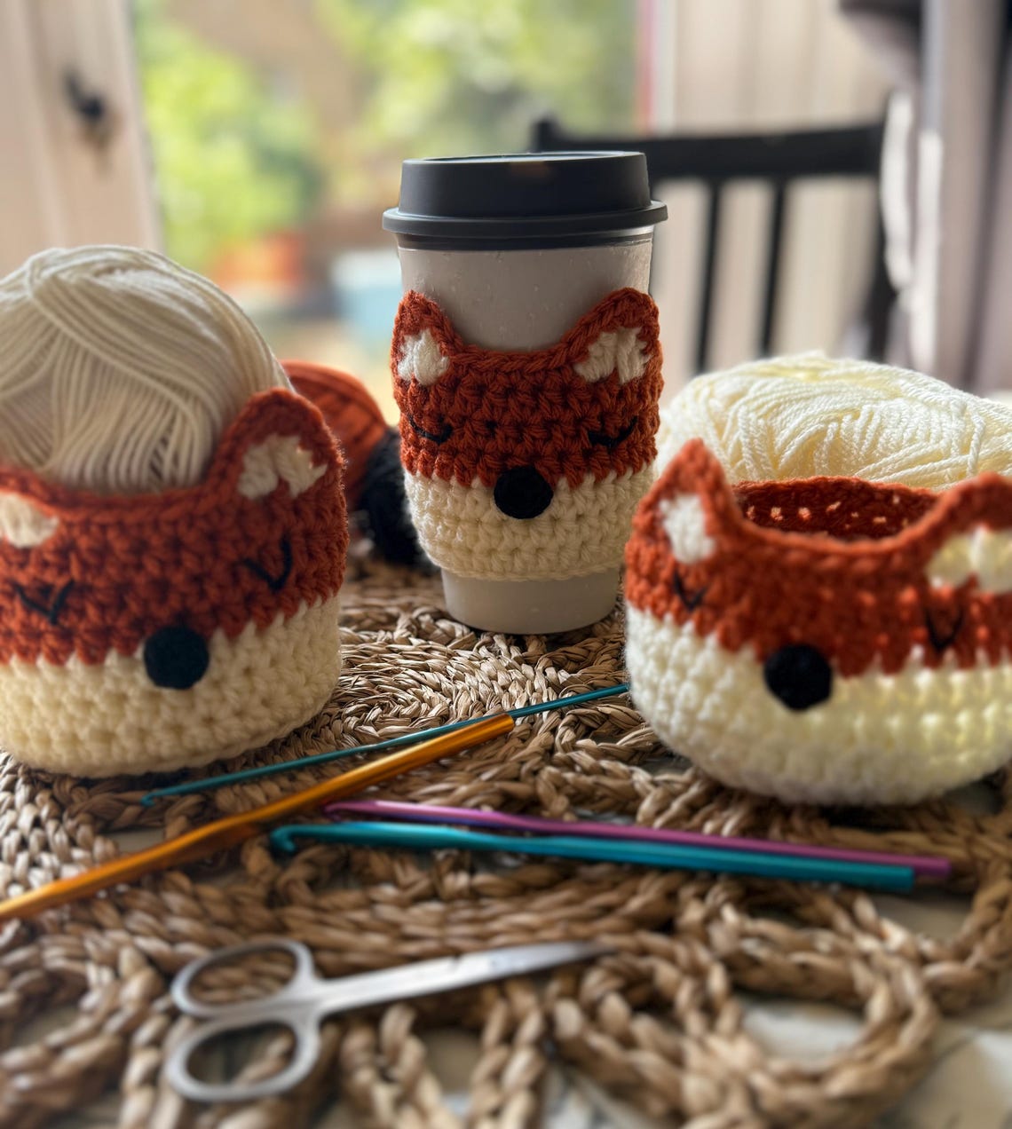 Cute Crochet Fox Basket Super Easy Crocheting Tutorial for Fox and ...