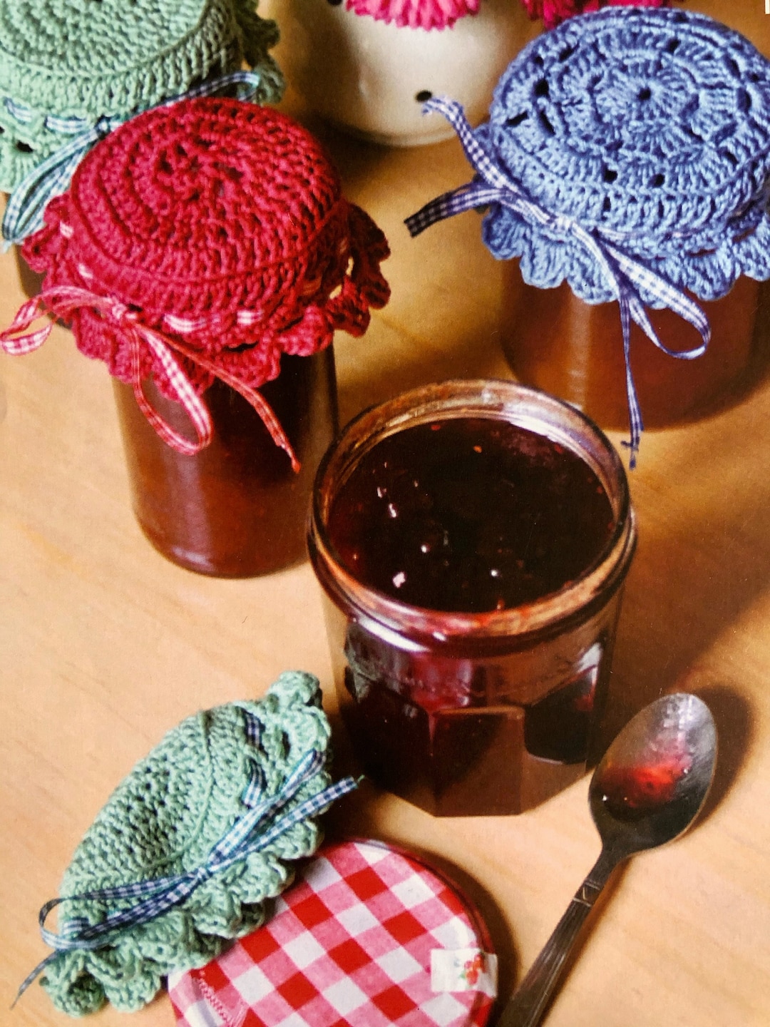 Crochet Lid Covers Create a Cottage Style Jam Jar Covers Crocheting ...