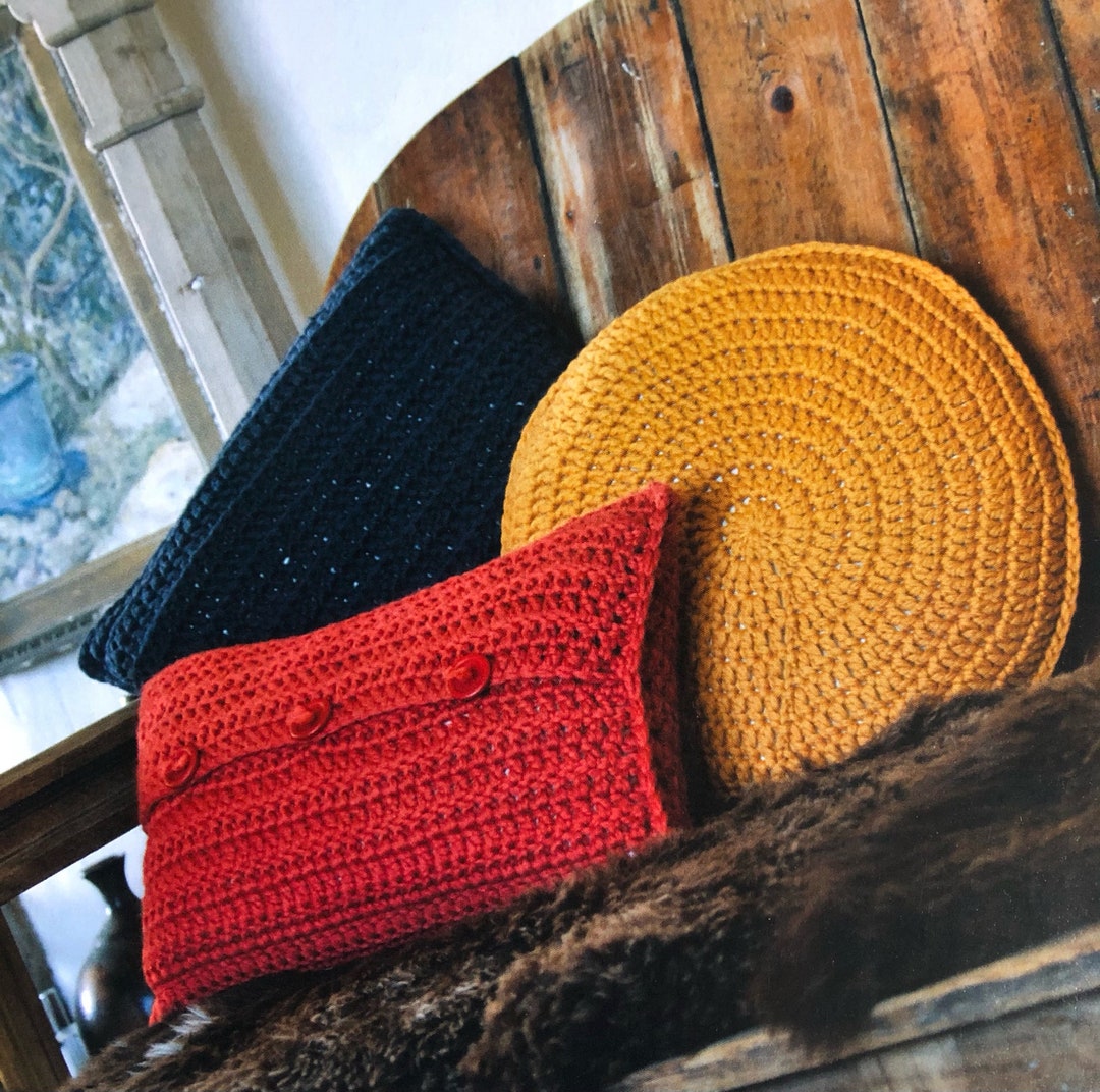 Easy Crochet Chunky Cushions Pattern Create A Set of Cosy Pillows ...
