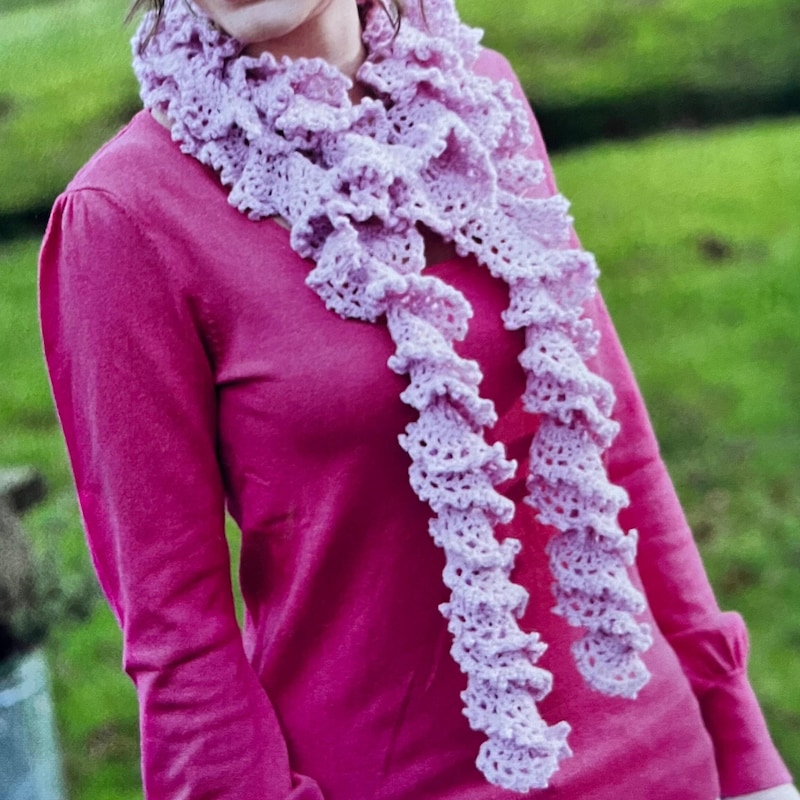 Ruffle Scarf Pattern - Etsy