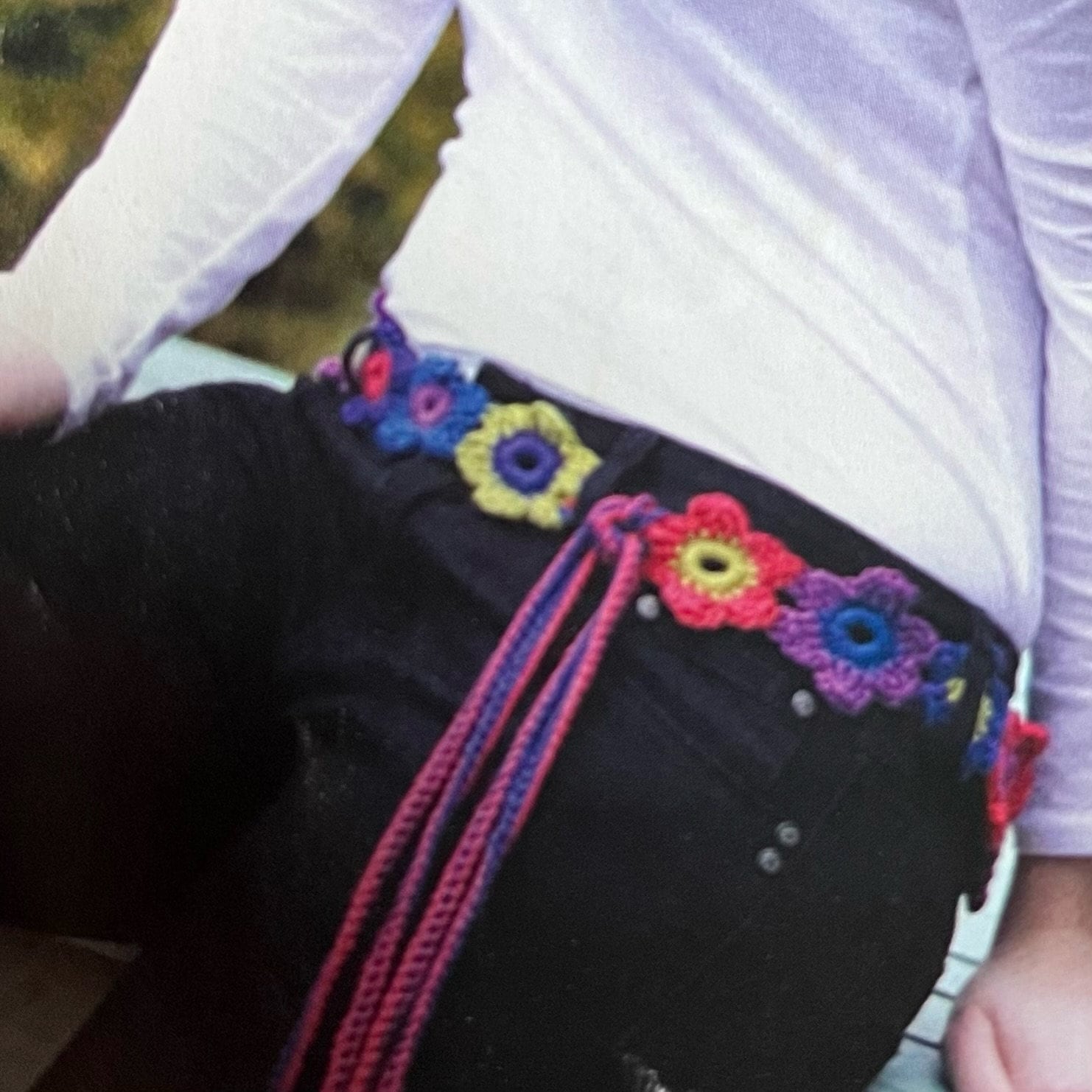 Boho Chic Crochet Flower Hippy Belt Pattern Easy Crocheting Tutorial ...