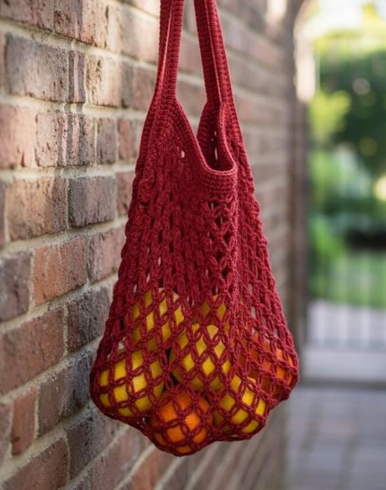 Crochet String Shopping Bag Pattern Crochet Eco Friendly Create an ...
