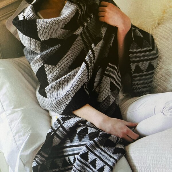 Aztec Crochet Blanket Pattern - Etsy