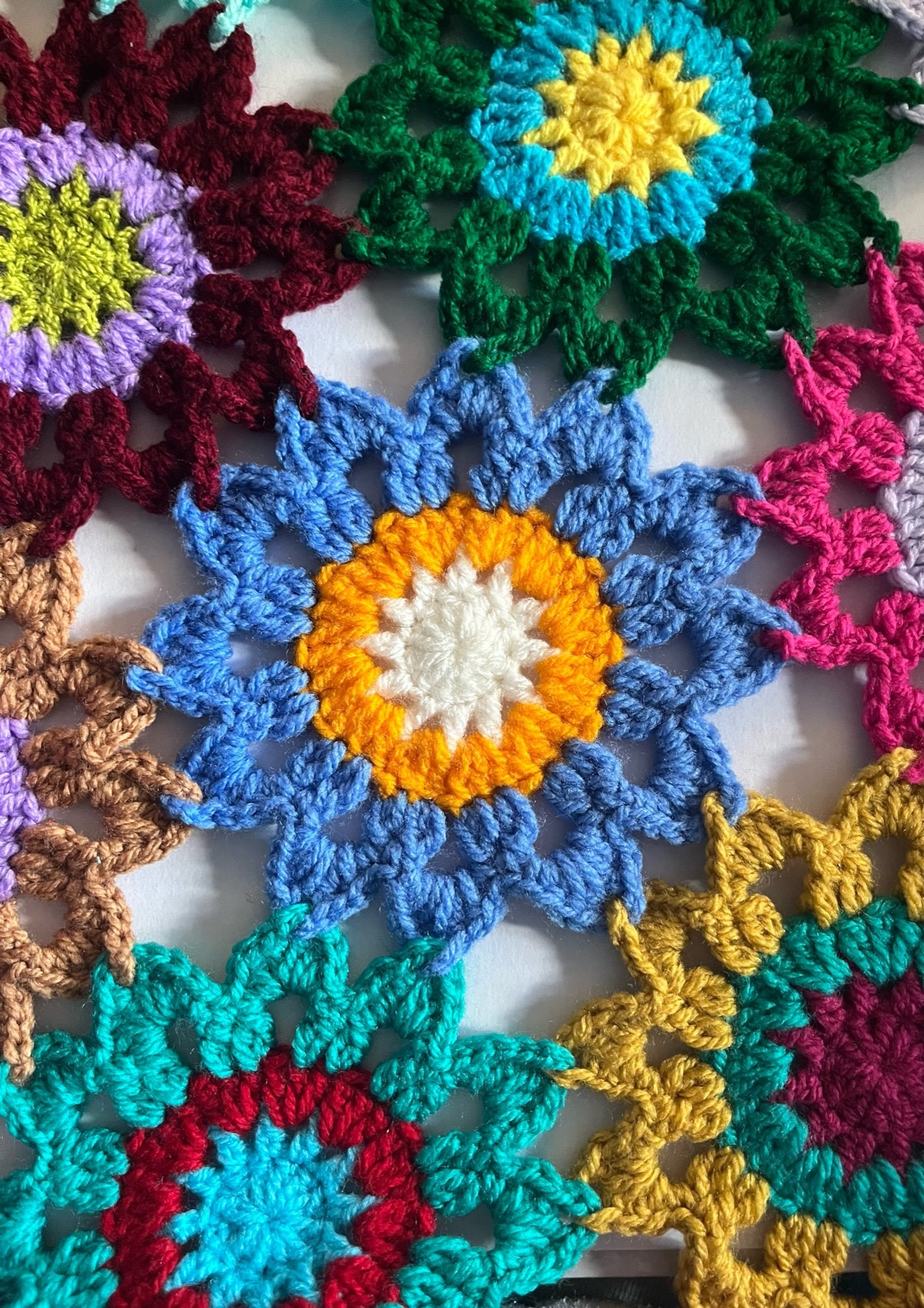 Japanese Crochet Flower Blanket Pattern