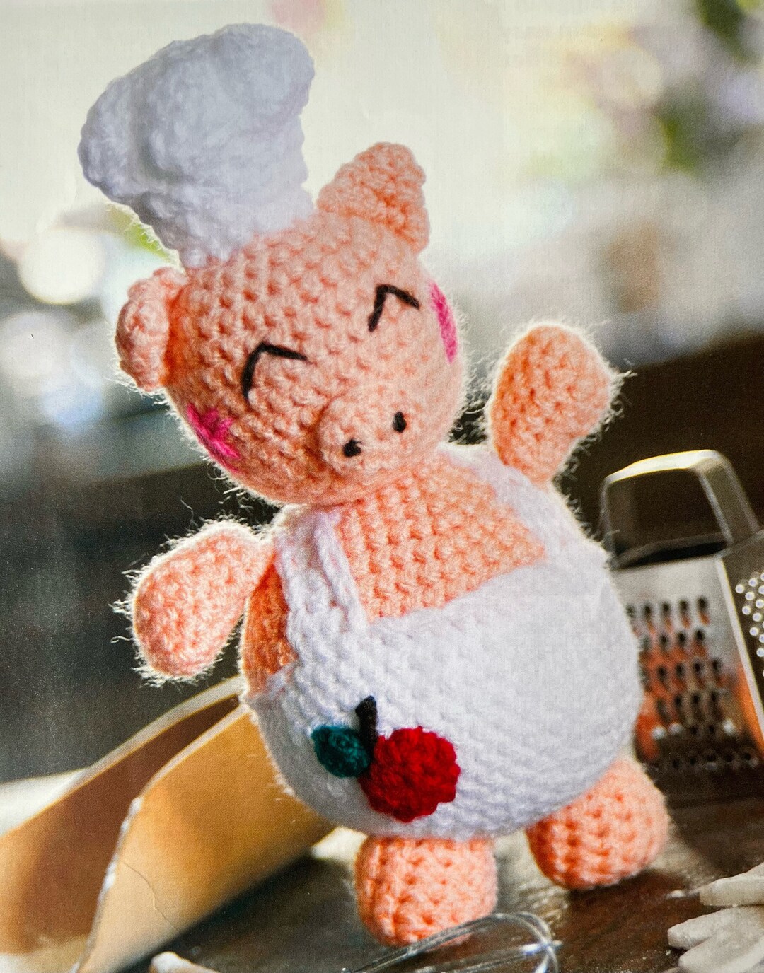 Crochet Chef Pig Amigurumi Pattern Create a Cute Little Gift With This ...
