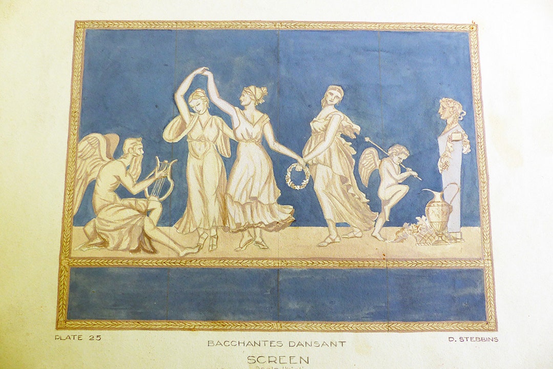 1930s Rare Nice Interior Design Watercolor Dorothy Stebbins - Etsy