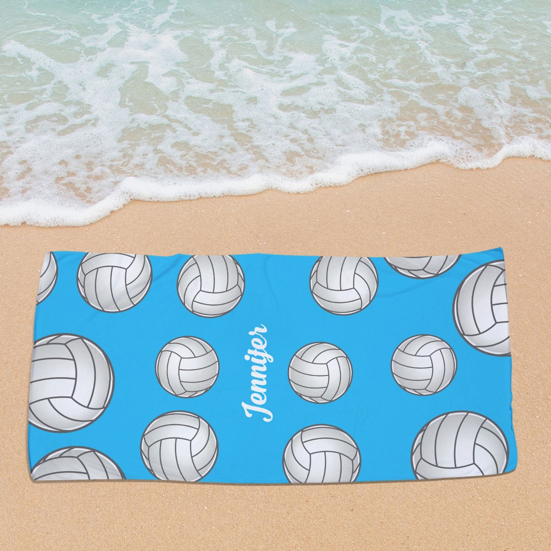 Custom Sport Volleyball Beach Towel Personalized Volleyball Beach Towel ...