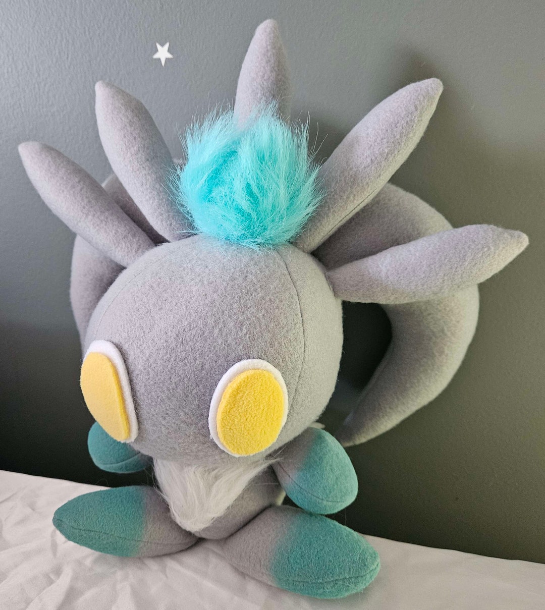 NEW ADORABLE Handmade & Inspired Silver Chao Plush! - Etsy