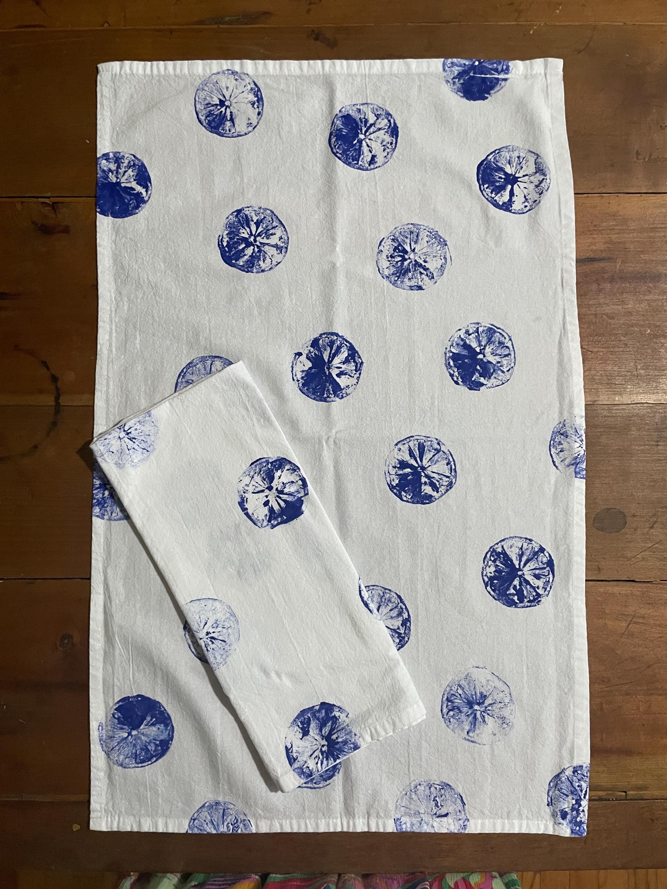 Hand Stamped 28” X 28” Flour Sack Dish Towels - Etsy Canada